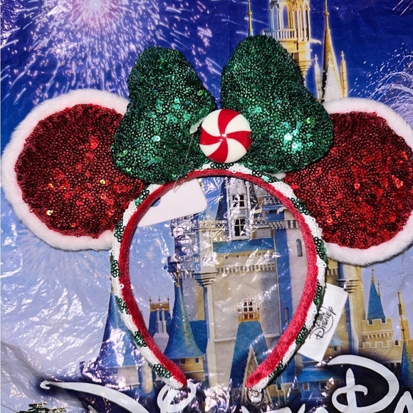 Disney | Accessories | Disney Minnie Mouse Peppermint Ears | Poshmark